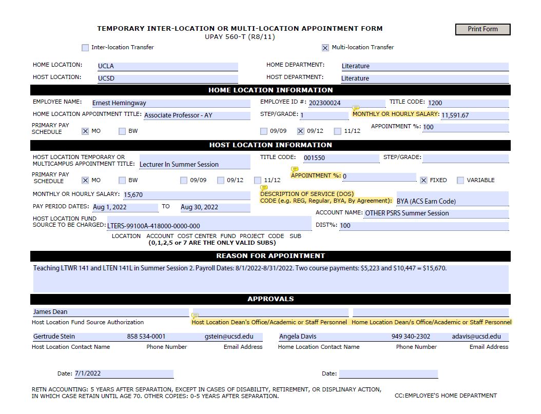 OTP and MLA Processing